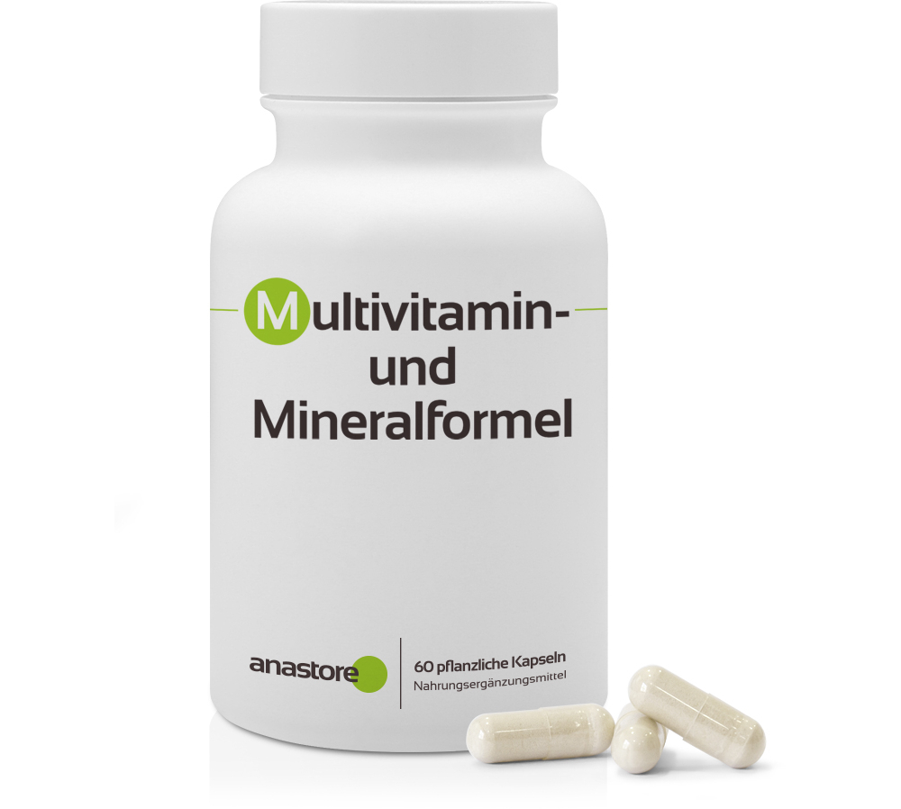 Multivitamin-Formel, 60 Kapseln, Eisen, Magnesium, Zink, Kupfer, Chrom ...